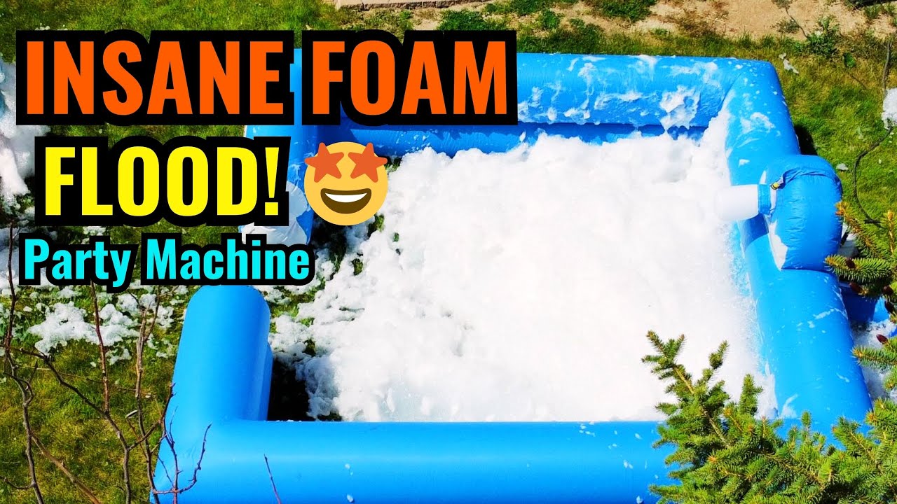 Insane Foam Party Setup – Watch the Pool Overflow with Foam!🔥 - YouTube