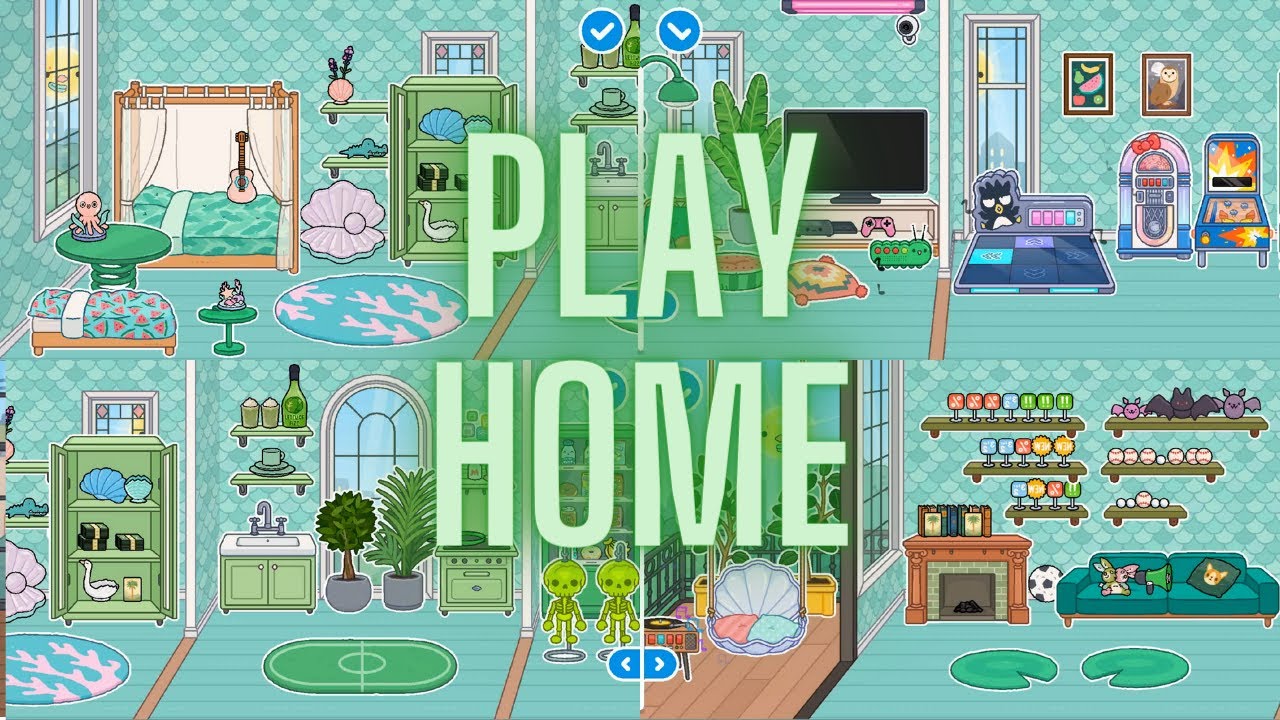 Play Home ☘️🍏🎄 TOCA BOCA House Ideas TocaLifeWorld - YouTube