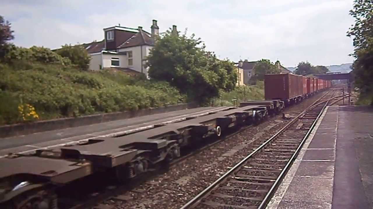 Freightliner Class 66's T&T no's 66592 66540 @ Oldfield Park {4L32} 31 ...
