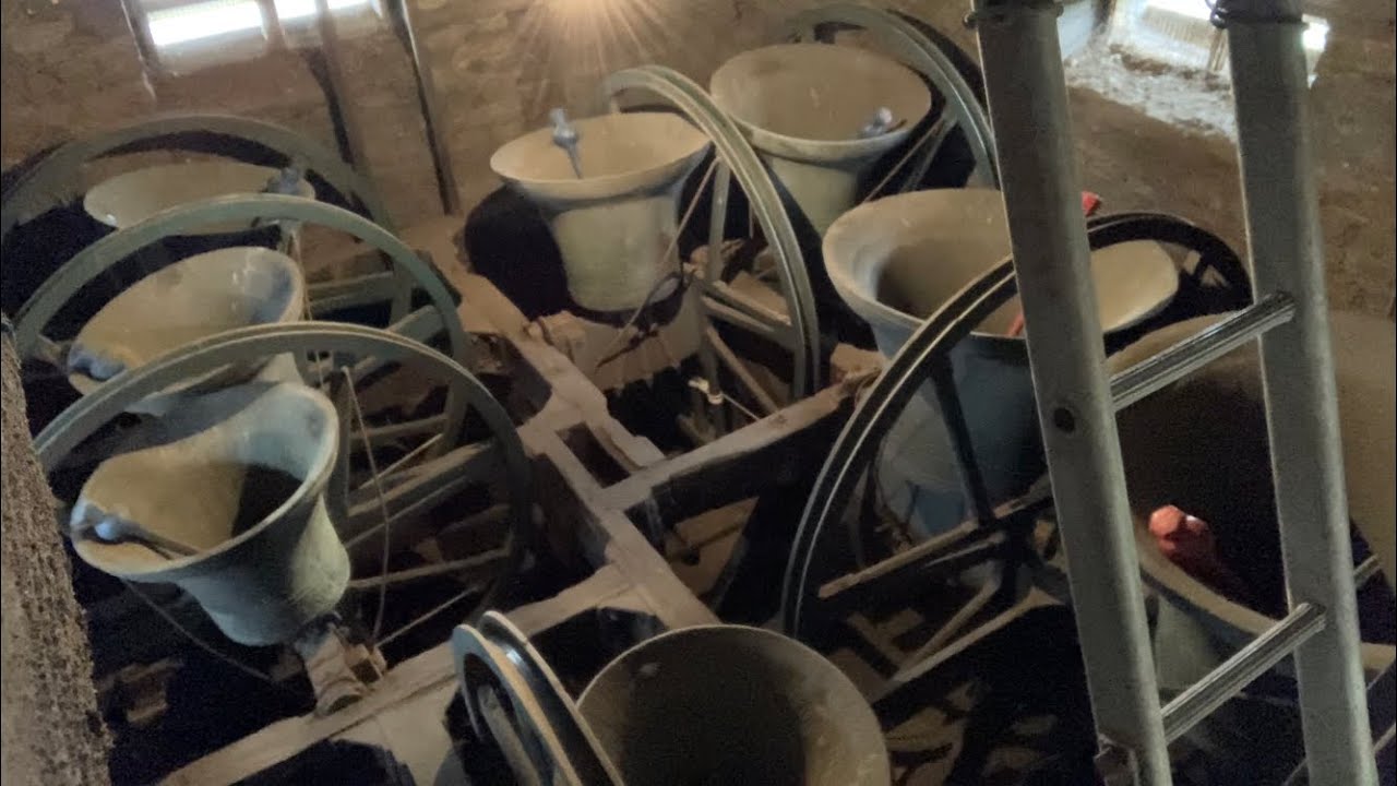 Bell Ringing in the Belfry at Christ Church, Bristol - YouTube