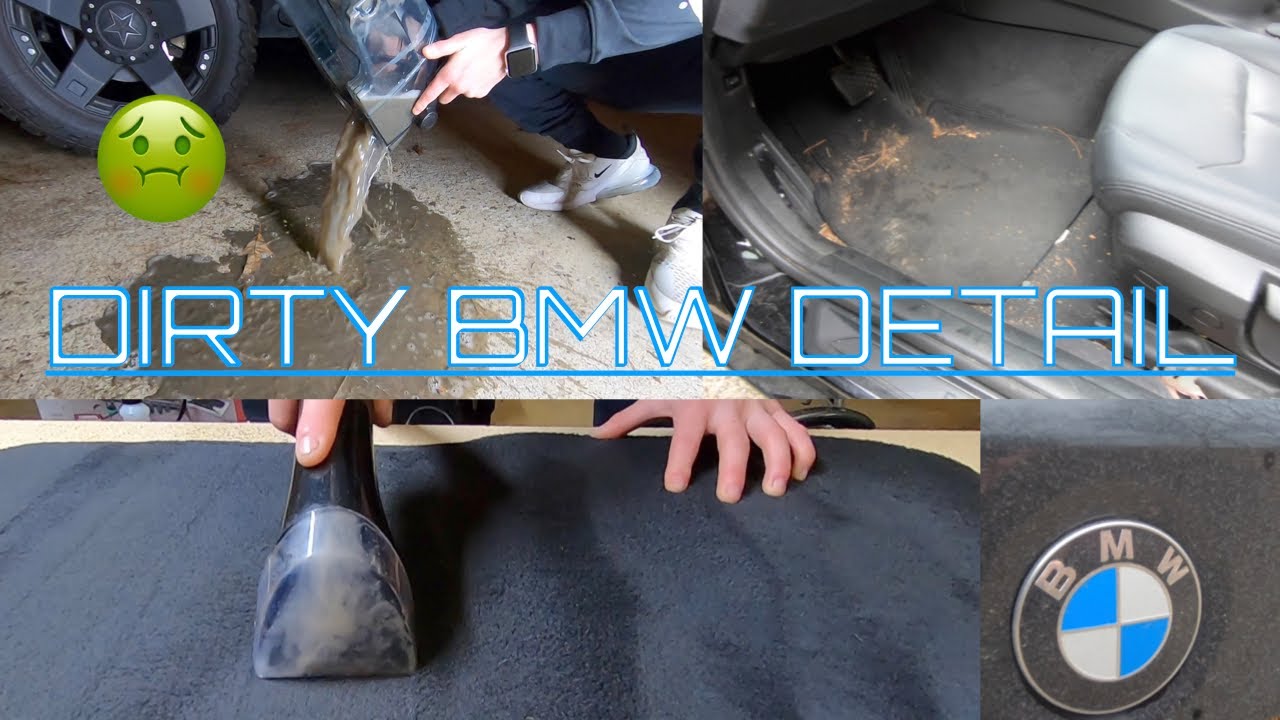 DEEP CLEANING A DIRTY BMW | Satisfying Car Detailing - YouTube