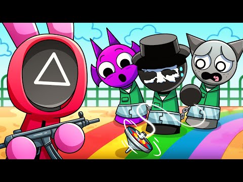SQUID GAME, But They're SPRUNKI?! (Cartoon Animation)