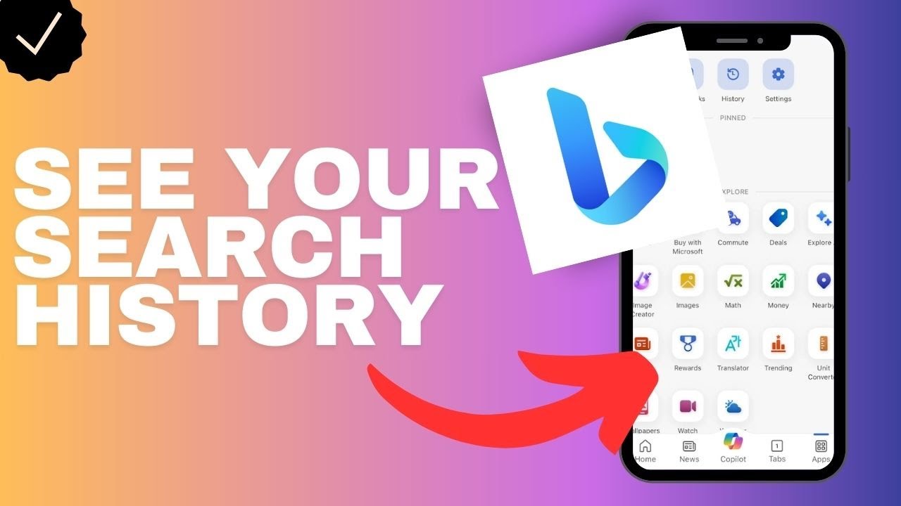 Where to see your search history in the Bing app? - YouTube