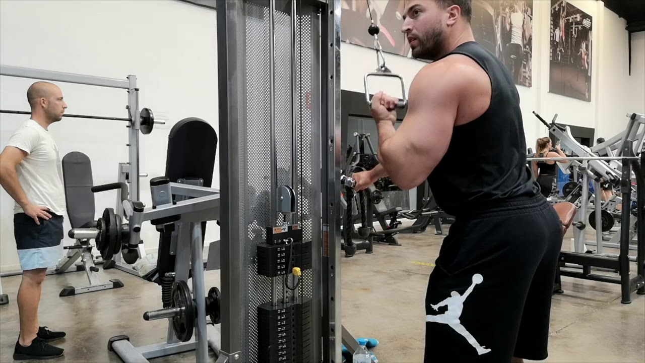 Tirón polea a 1 mano (agarre supino) - YouTube