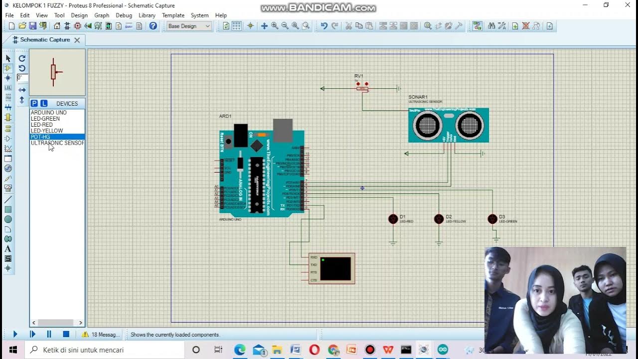 KELOMPOK 1 Fuzzy Simulasi parkir dengan sensor (ultrasonik) & LED ...