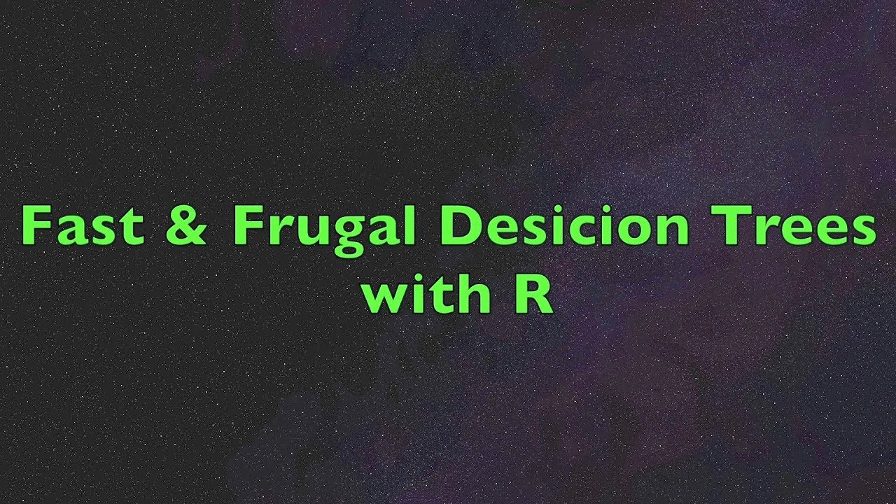 Fast & Frugal Decision Trees with R | FFTrees | Example using Apple ...