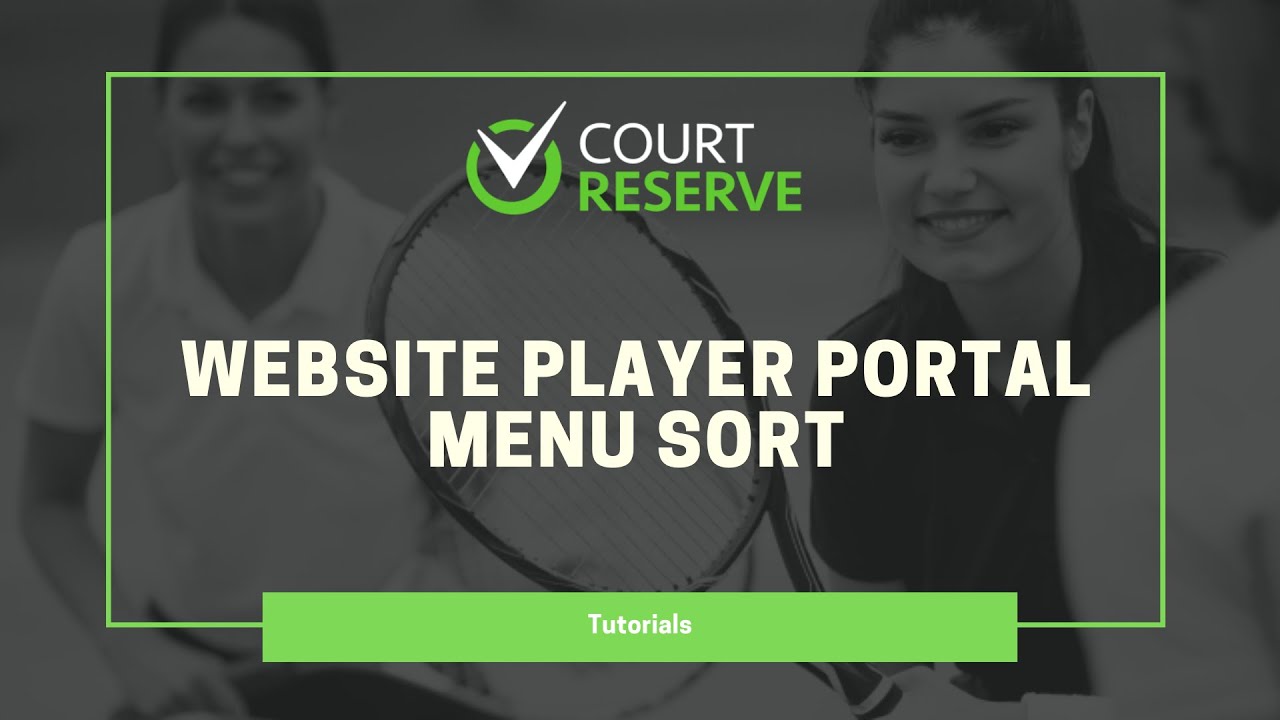 Website Portal Menu Sort - YouTube