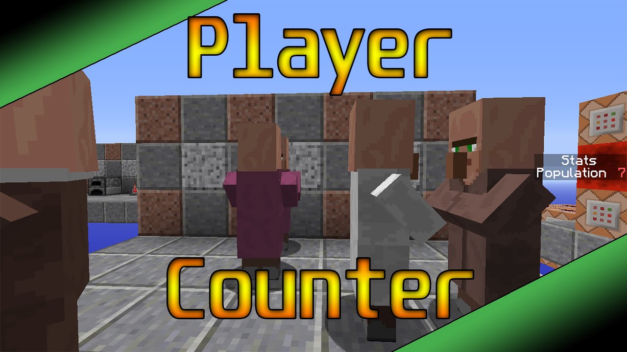 Player Counter in Vanilla MC - YouTube