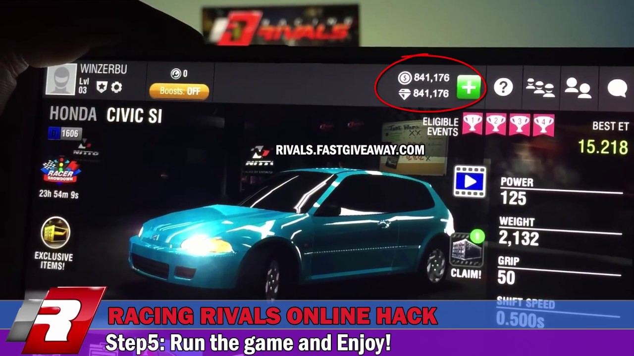 Racing Rivals Hack 2016 | Unlimited Free Money & Gems Cheats (Android ...