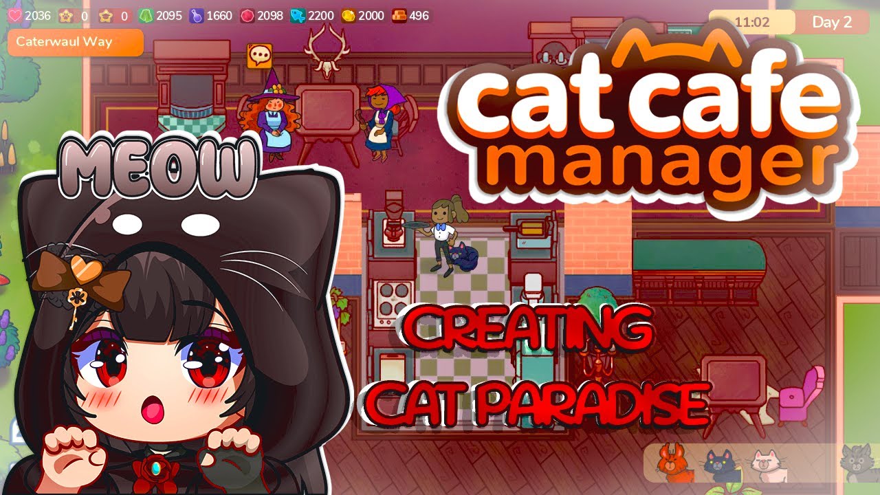 Creating Our NEKOPARA(cat) Paradise meow~『 Iromi Koma plays Cat Cafe ...