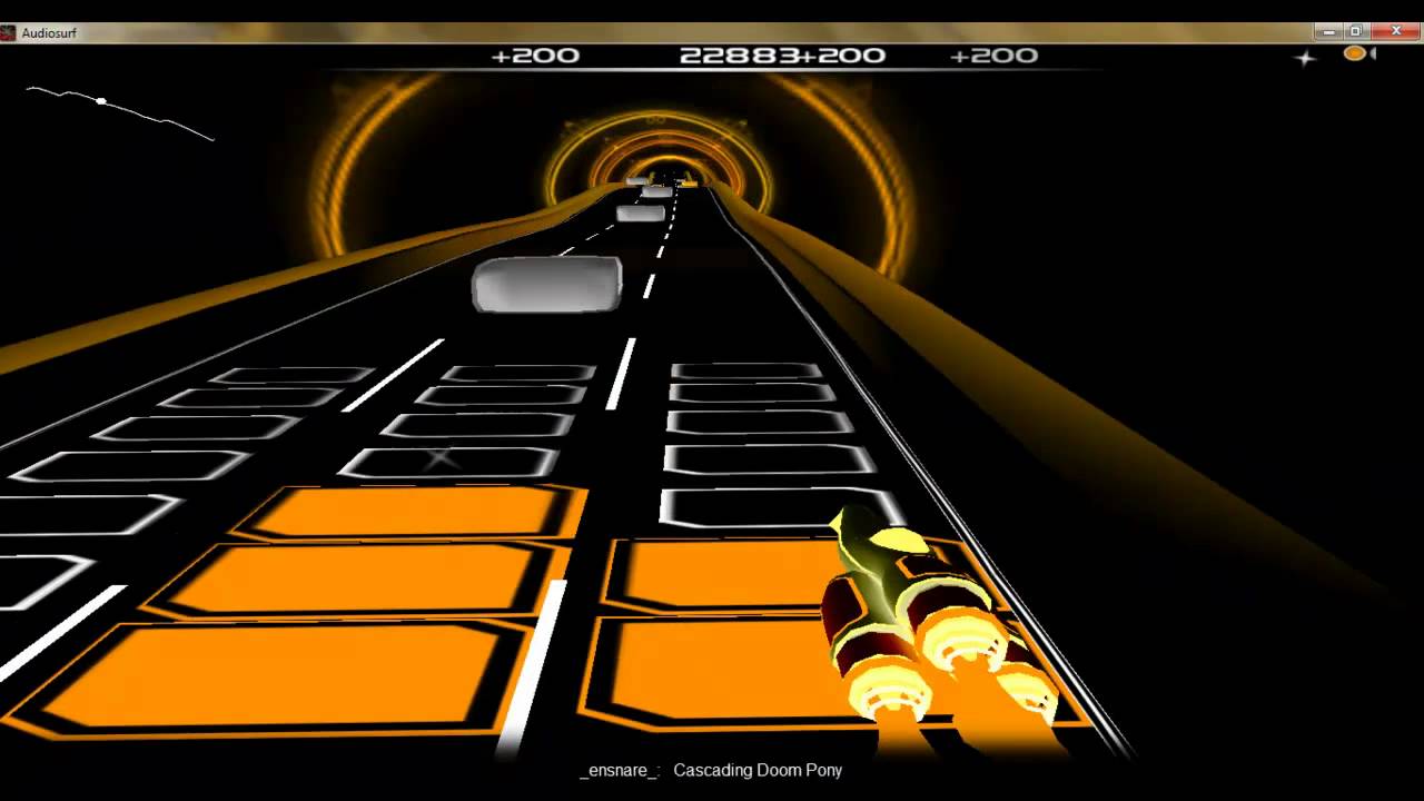 Audiosurf: _ensnare_ - Cascading Doom Pony - YouTube