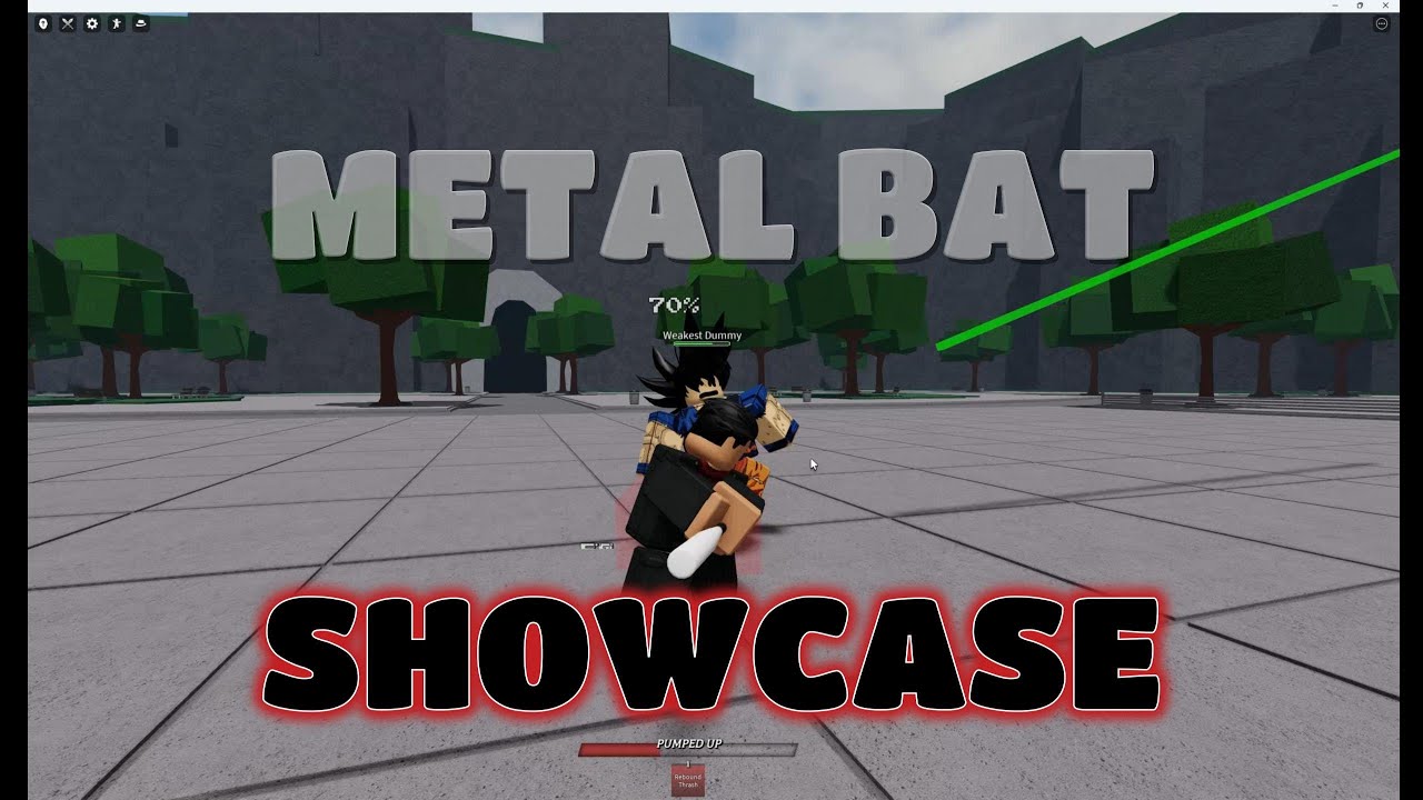 METAL BAT Quick Showcase in Roblox The Strongest Battlegrounds - YouTube