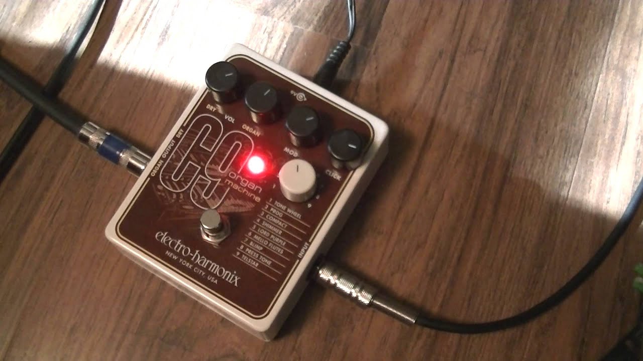 EHX Electro Harmonix C9 Organ Machine Guitar Pedal Demo - YouTube