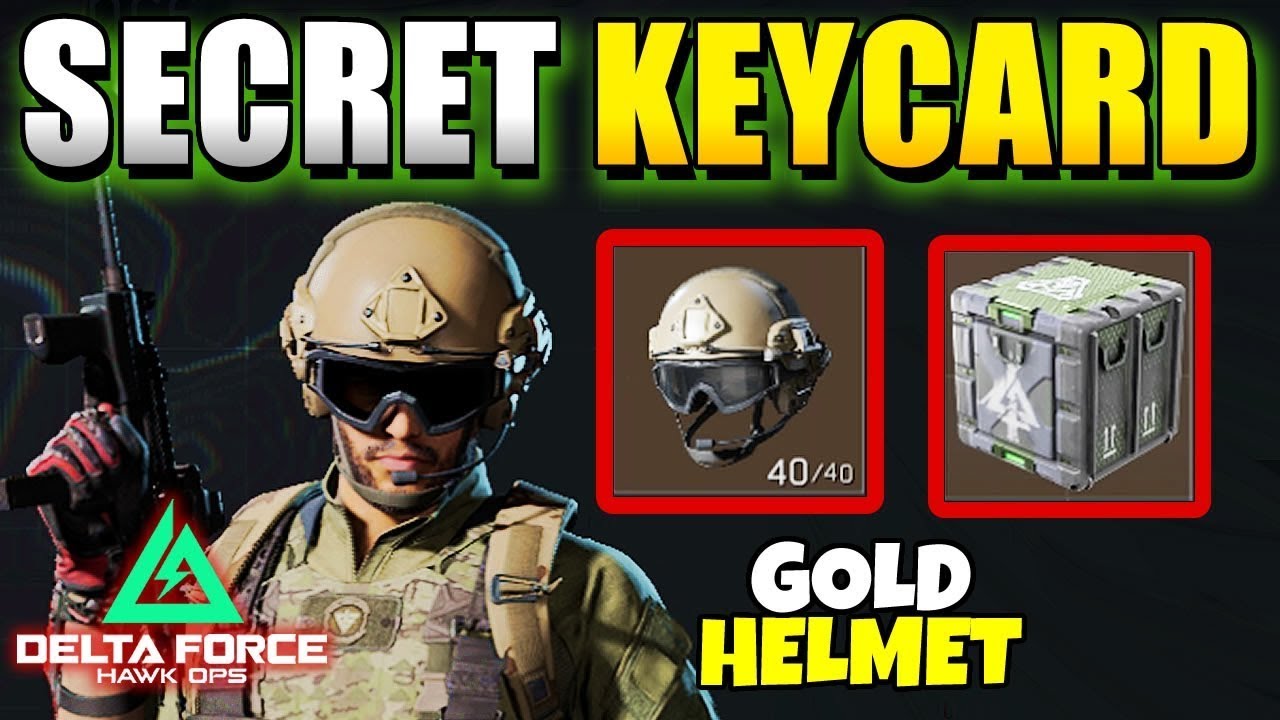 Delta Force Secret Keycard Puzzle (Layali Grove Easter Egg Crate) GOLD ...