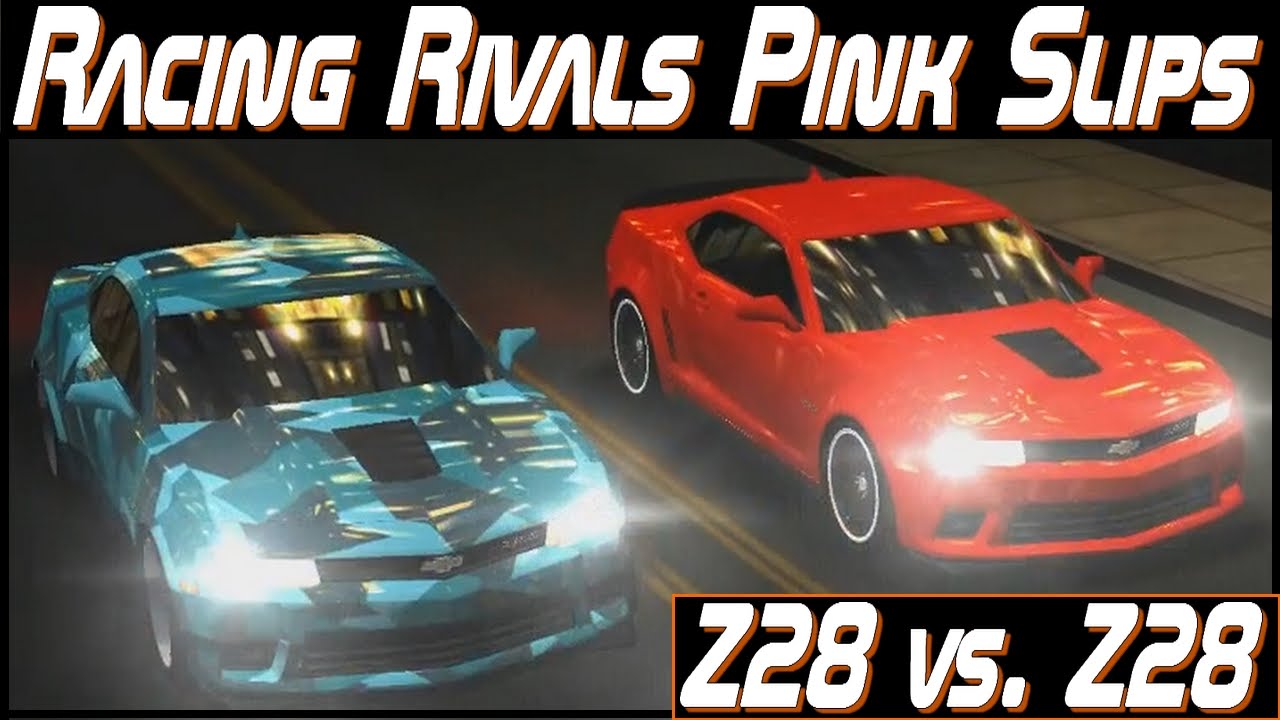 Z28 vs. Z28!! | Racing Rivals Pink Slips! - YouTube