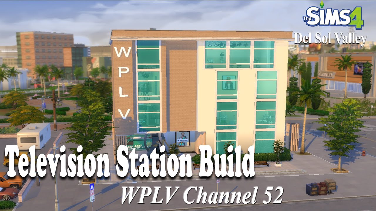 Sims 4 Build: WPLV Television Station Build - YouTube