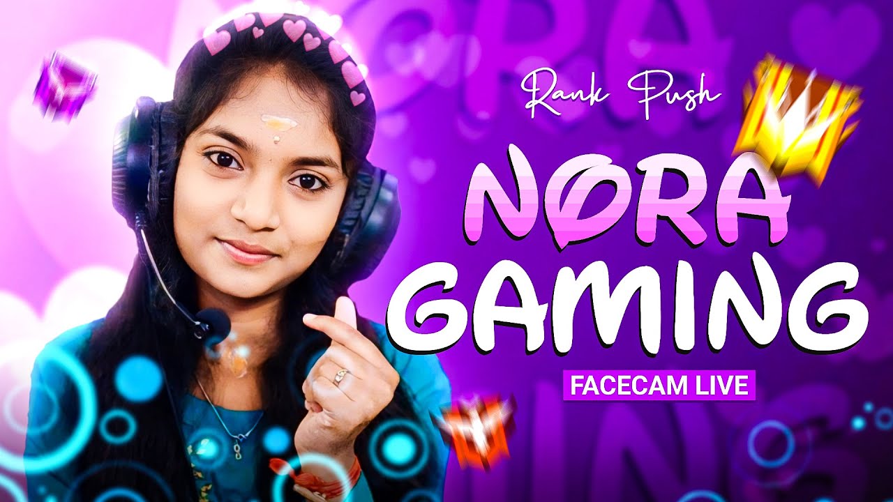 FF NEW RANK SEASON 41💕Free Fire Live With Nora gaming 💖 Mobile FF Queen ...