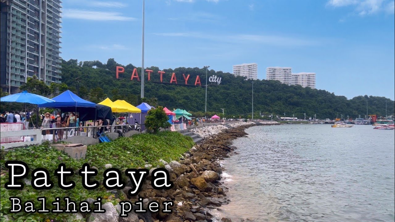 Amazing beach view !! Bali Hai Pier Pattaya at Thailand 2022 - YouTube