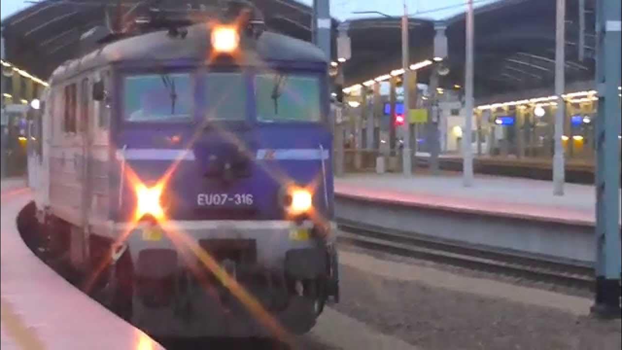 Stacja: KATOWICE - Odjazd EU07-316 z TLK "UZNAM" do Wrocławia Głównego - YouTube