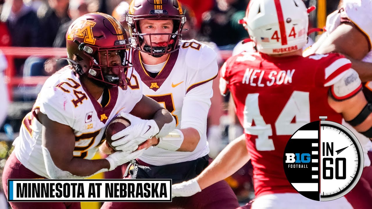 Minnesota at Nebraska | Nov. 5, 2022 | B1G Football in 60 - YouTube