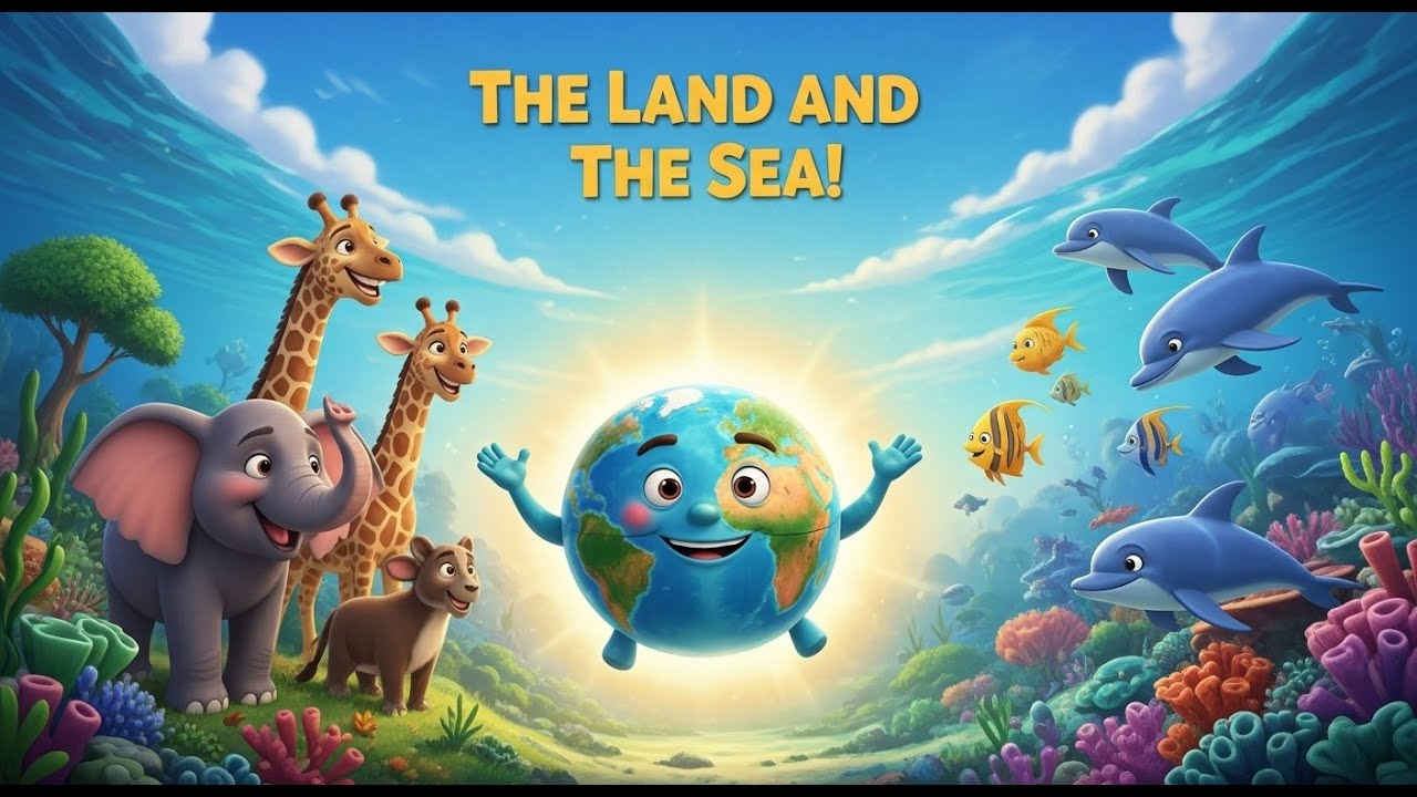 The Land and The Sea! 🌊🌍 | Little Explorers Around the World | Fun ...