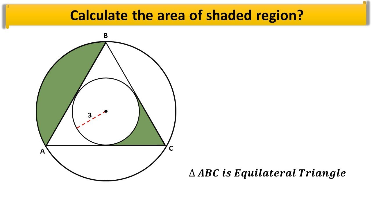 Can you calculate Area of Green Shaded Region? [HARD math problem ...