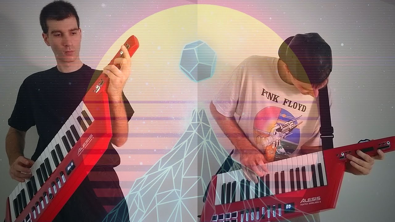 Tech Noir (Gunship) Keytar Shred Solo by The Neon Syndicate - YouTube