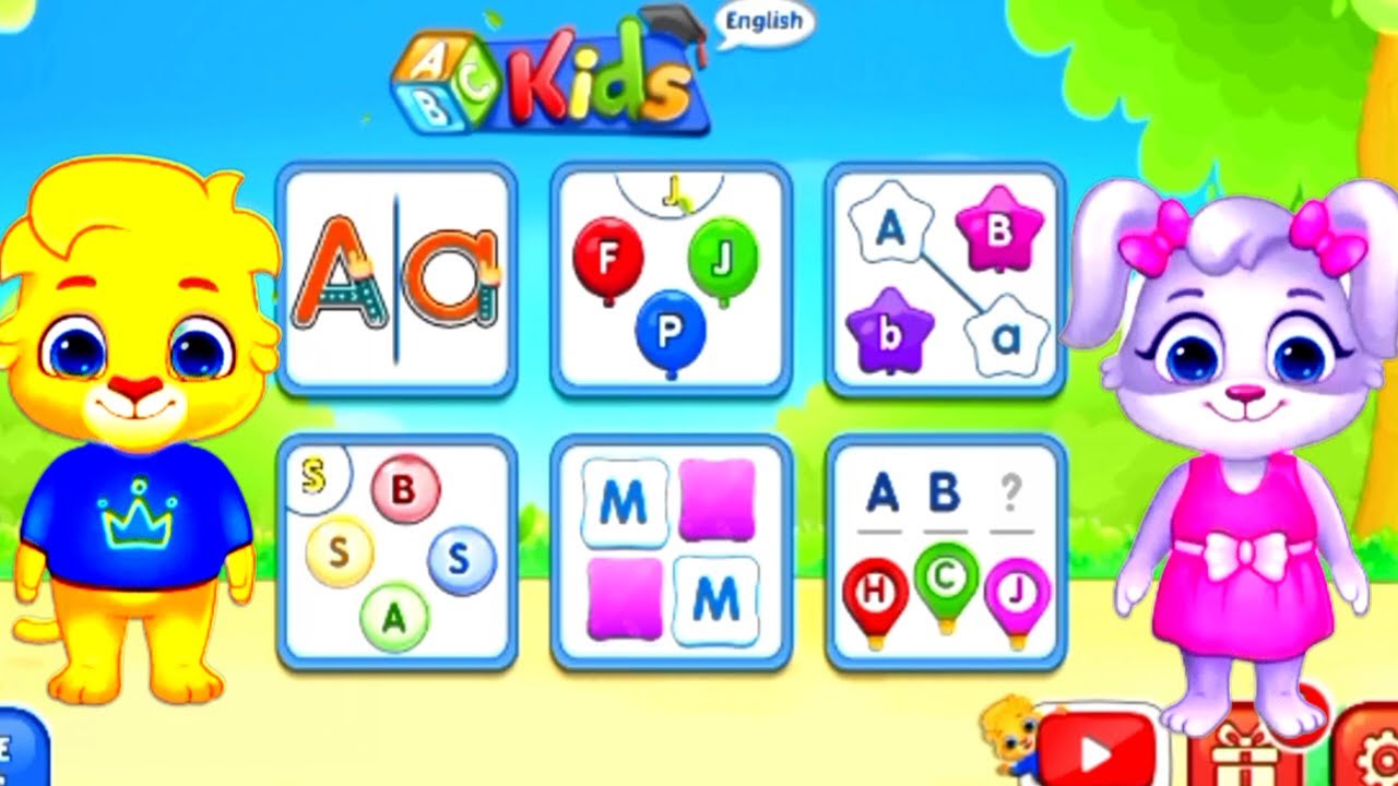 ABC kids 👍 We learn the alphabet 😘 Game for kids 😃 part 17 - YouTube