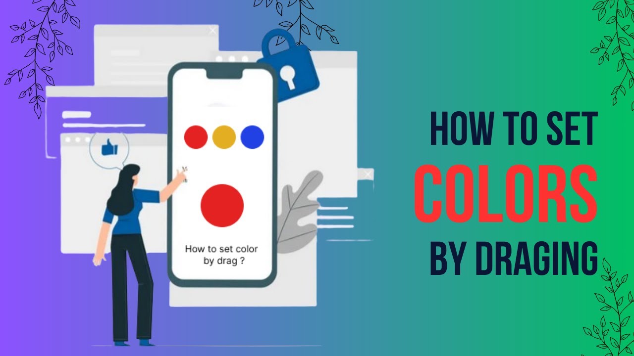 New Feature | Drag able colors | Set Color by drag | Set Color - YouTube