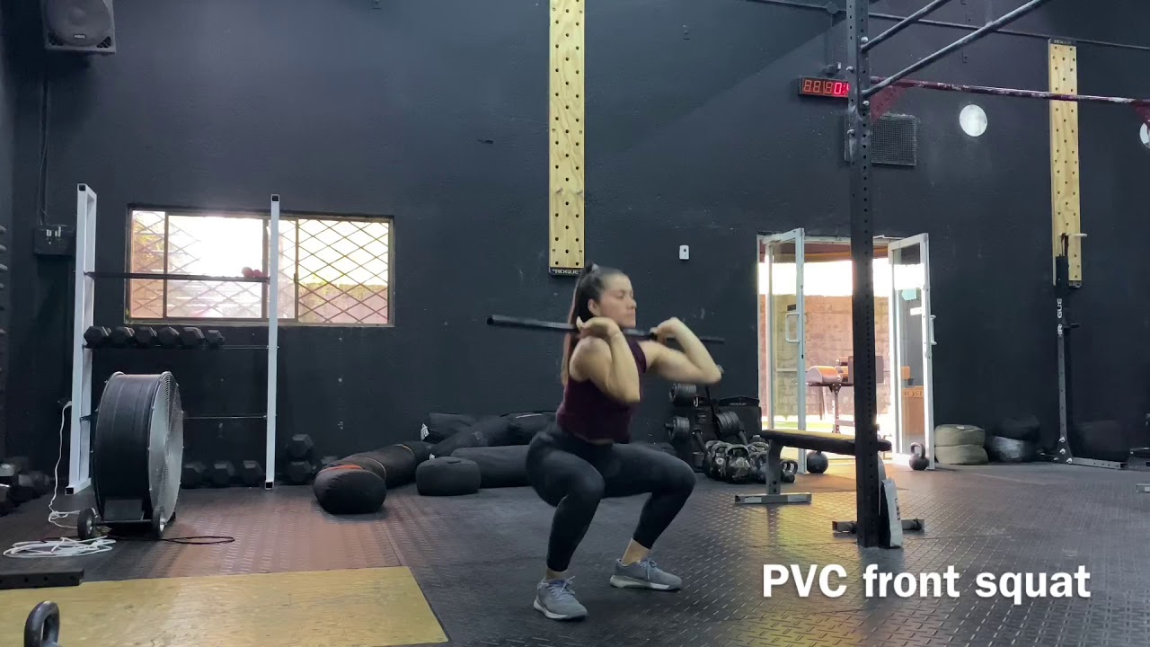 PVC front squat - YouTube