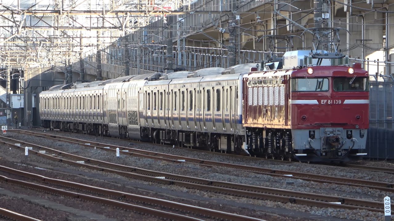 2022/04/05 【AT入場】 E531系 K414編成 EF81 139 田端信号場 | JR East: E531 Series K414 Set for Refurbishment ...