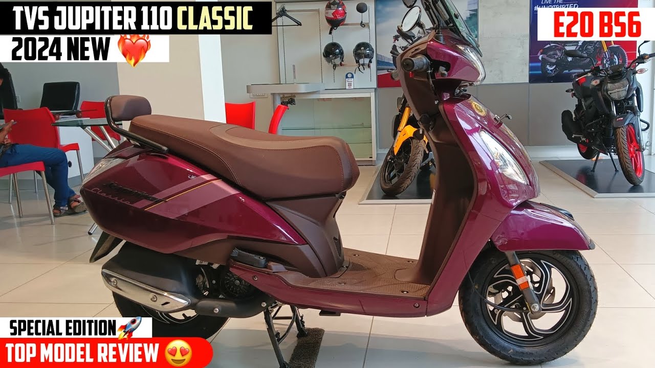 2024 New TVS Jupiter 110 Classic Detail Review | Top 5 features of ...