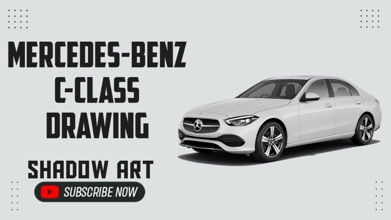 Mercedes-Benz C-Class C300d 2023- ₹61 lakh | Realistic drawing - YouTube