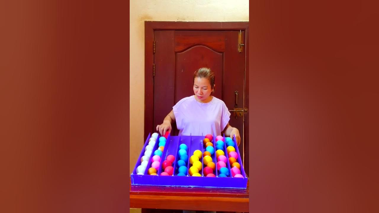 puzzle sort color balls gameplay smart and challenge E25 - YouTube