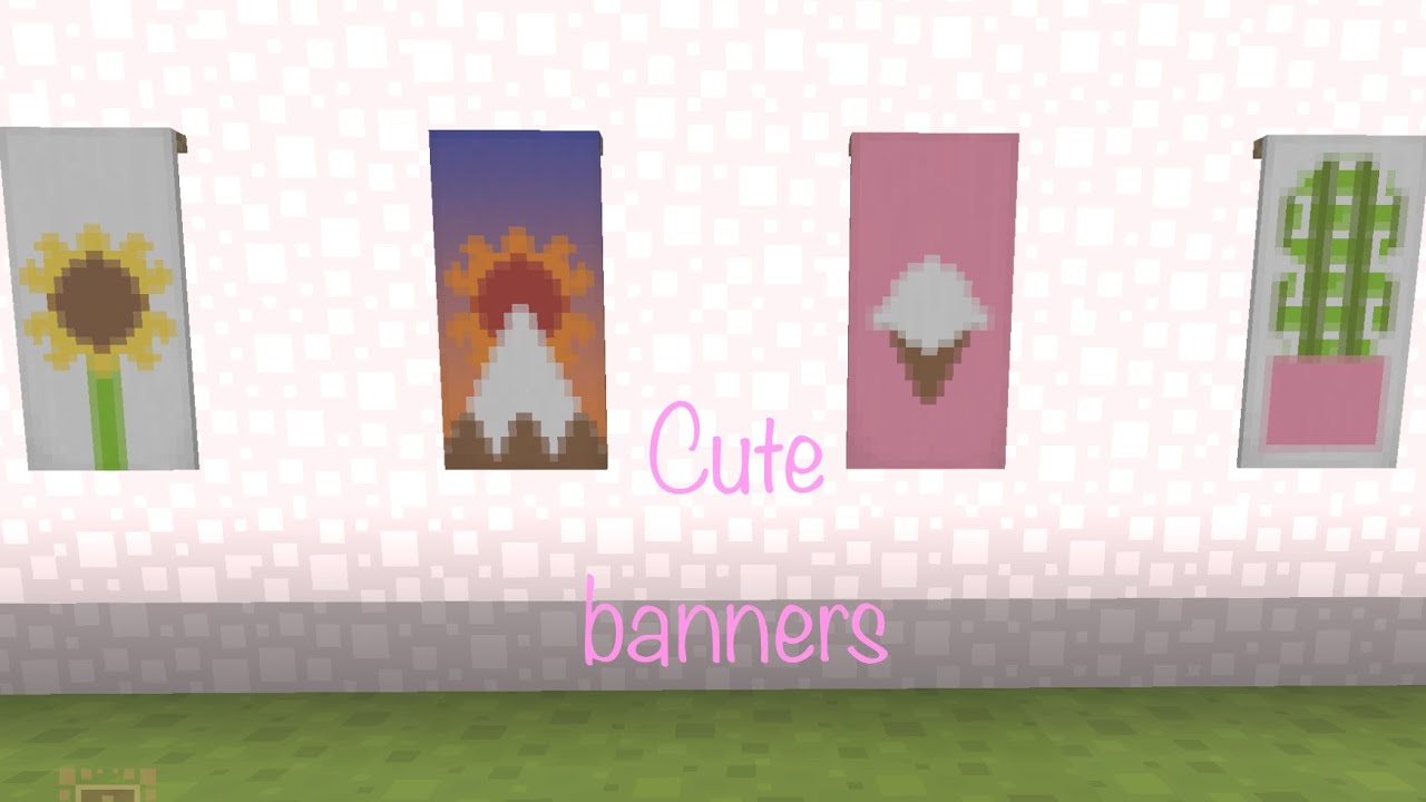 Cute Minecraft banners - YouTube