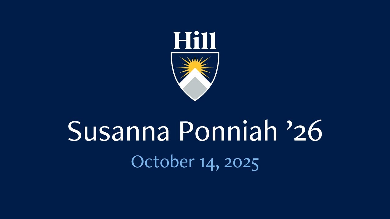 Chapel Talk | Susanna Ponniah '26 | October 14, 2025 - YouTube