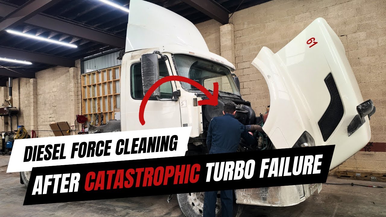 Turbo Failure Disaster! How to Clean the Massive Oil Mess with Diesel ...