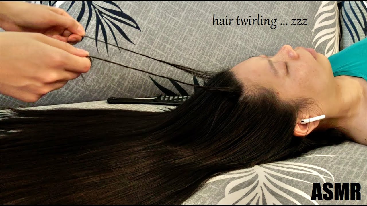 ASMR Gentle HAIR TWIRLING, Combing + Hair Play Will Melt ALL Your ...