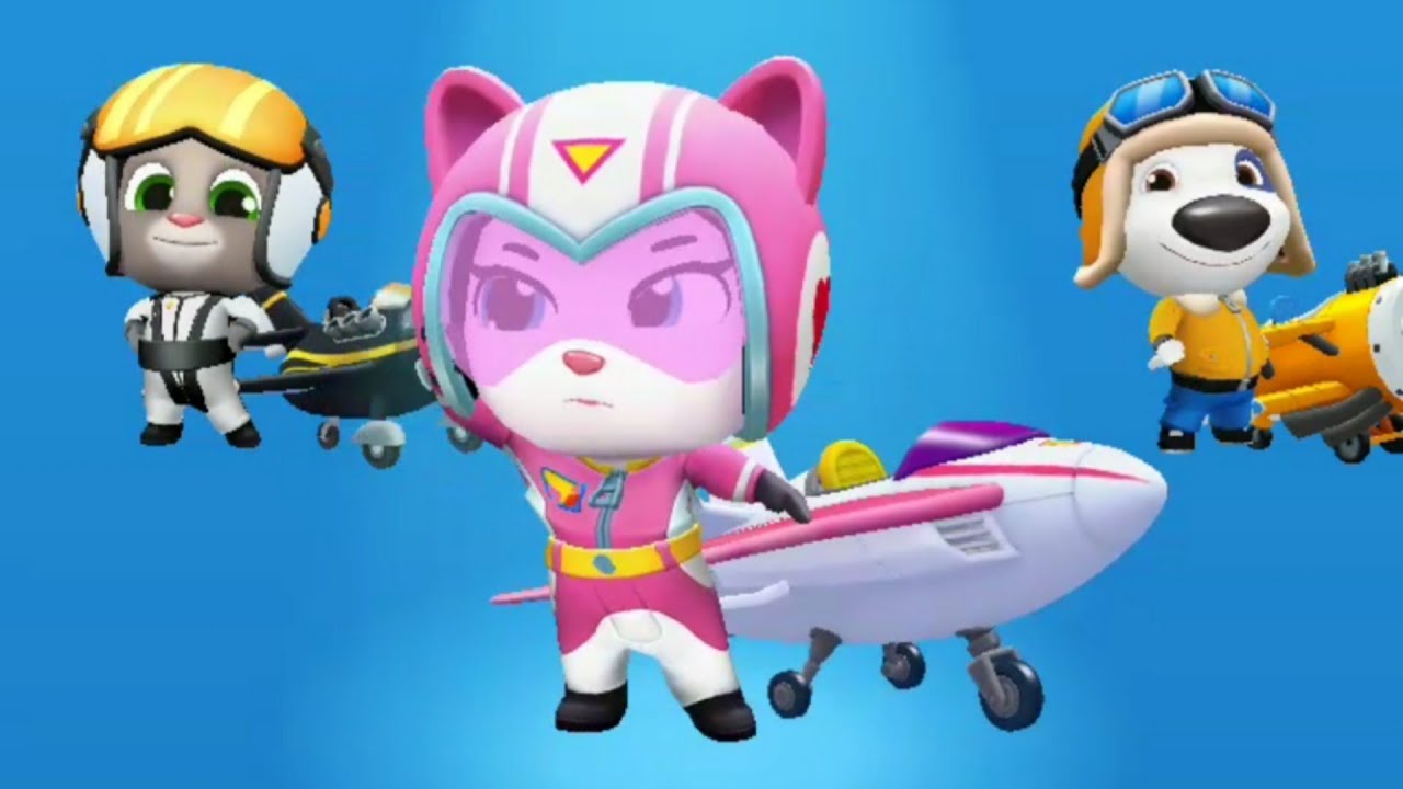 Talking tom sky run Rescue Angela gameplay - YouTube
