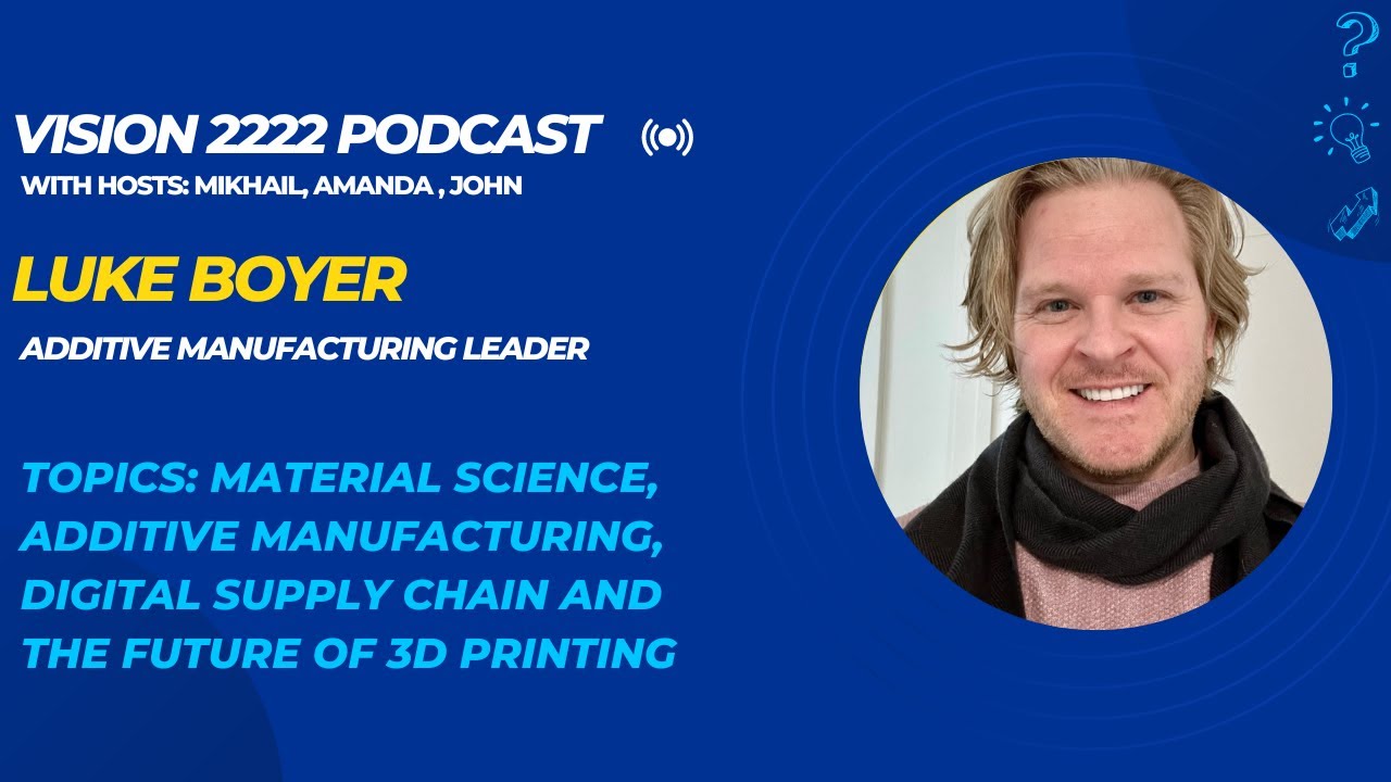#10 - Luke Boyer: Additive Manufacturing, Digital Supply Chain and the ...