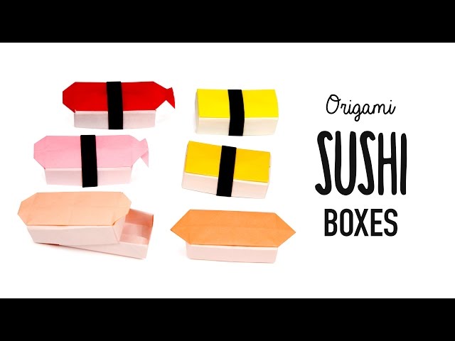 Just Posted The Tutorial For These Origami Sushi Boxes