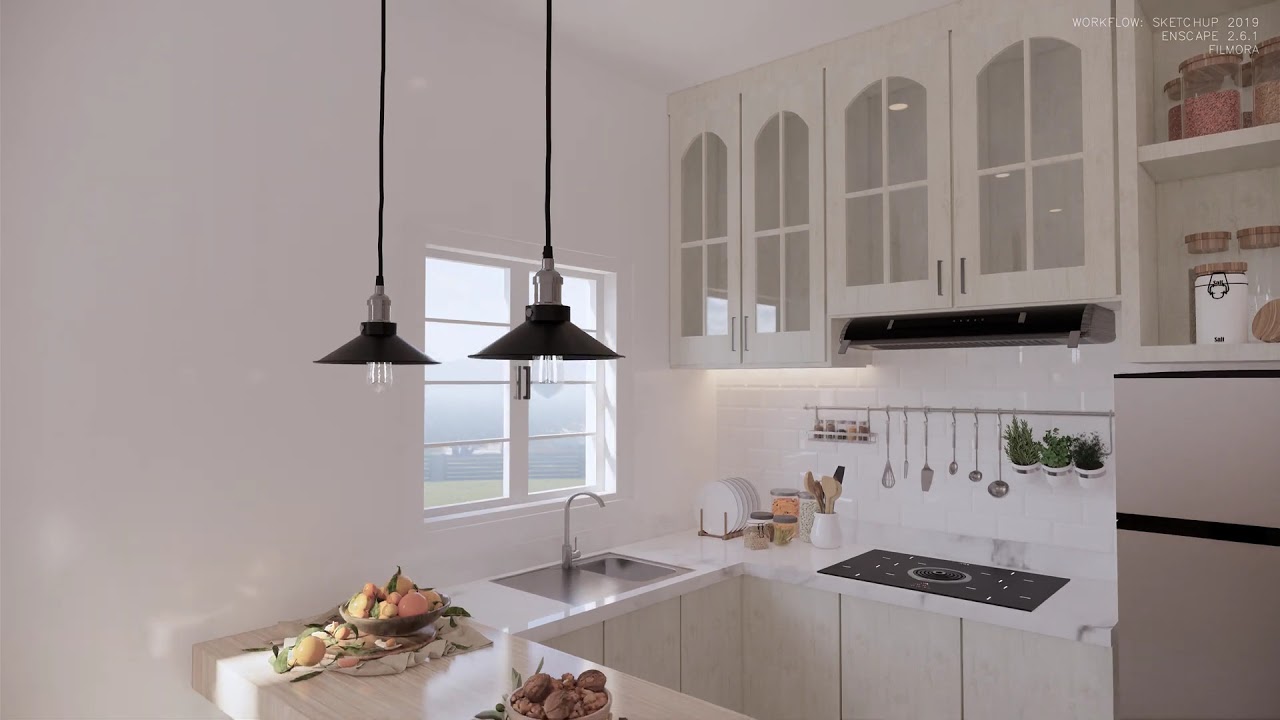 interior Walkthrough Animation of a Studio Type Condo unit - YouTube