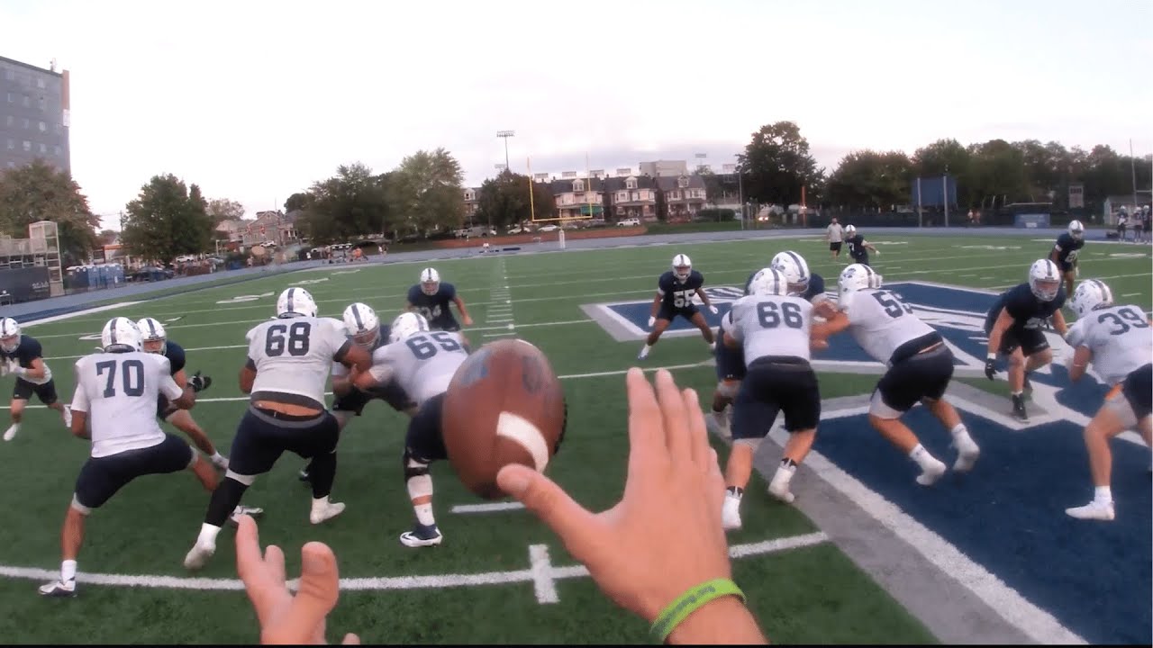 HELMET CAM: MORAVIAN FOOTBALL | Moravian University - YouTube