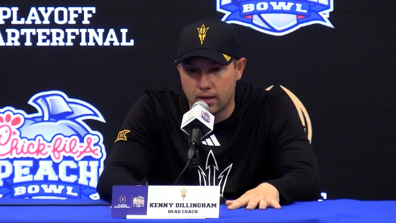 Kenny Dillingham, Sam Leavitt, Cam Skattebo after ASU's 39-31 2OT loss ...