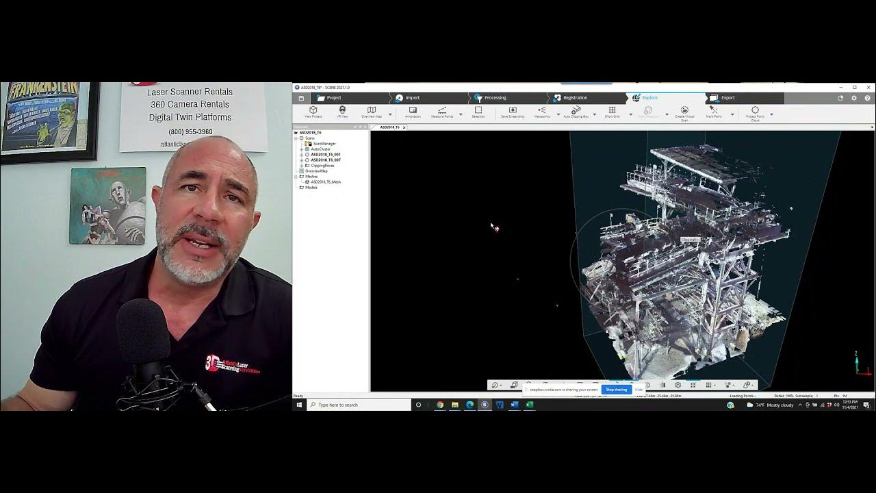 Atlantic Laser Scanning Tutorial Using FARO SCENE Clipbox Mesh Tool and its Effectiveness - YouTube