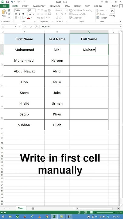 MS Excel: Flash Fill | How to use Flash Fill function in Excel - YouTube