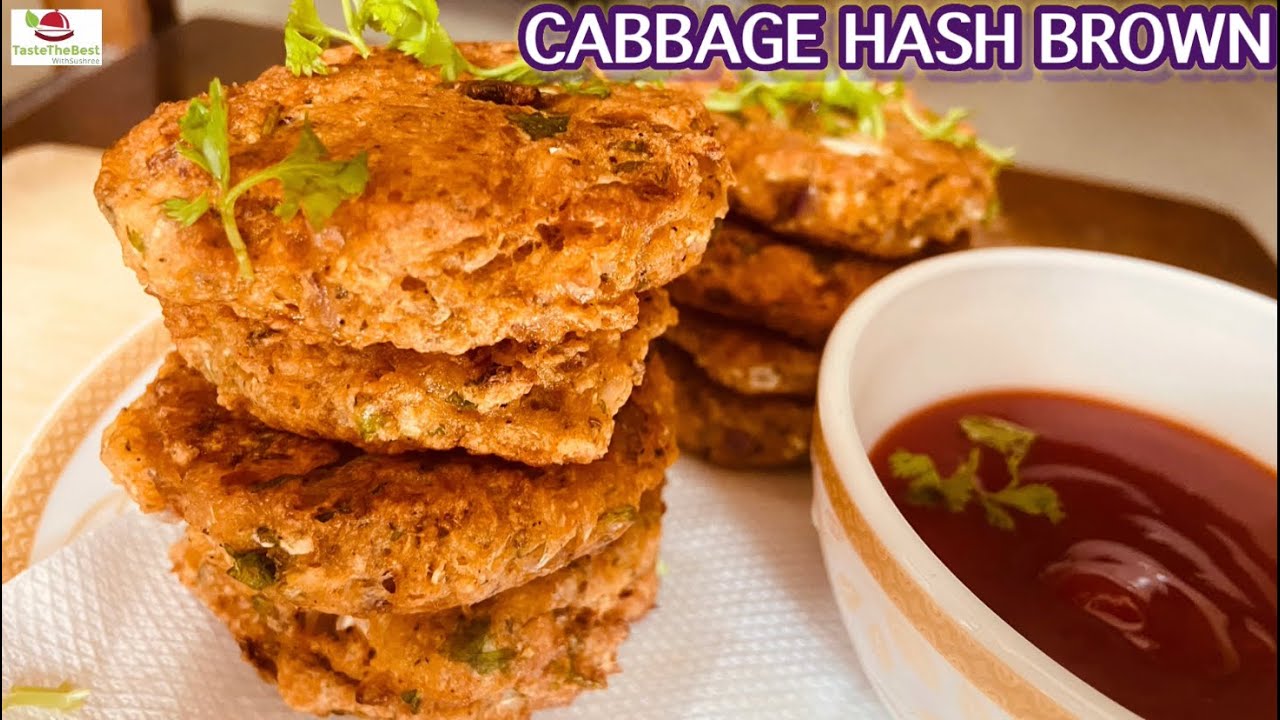 yummy and crispy cabbage hash brown | cabbage hash brown recipe ...