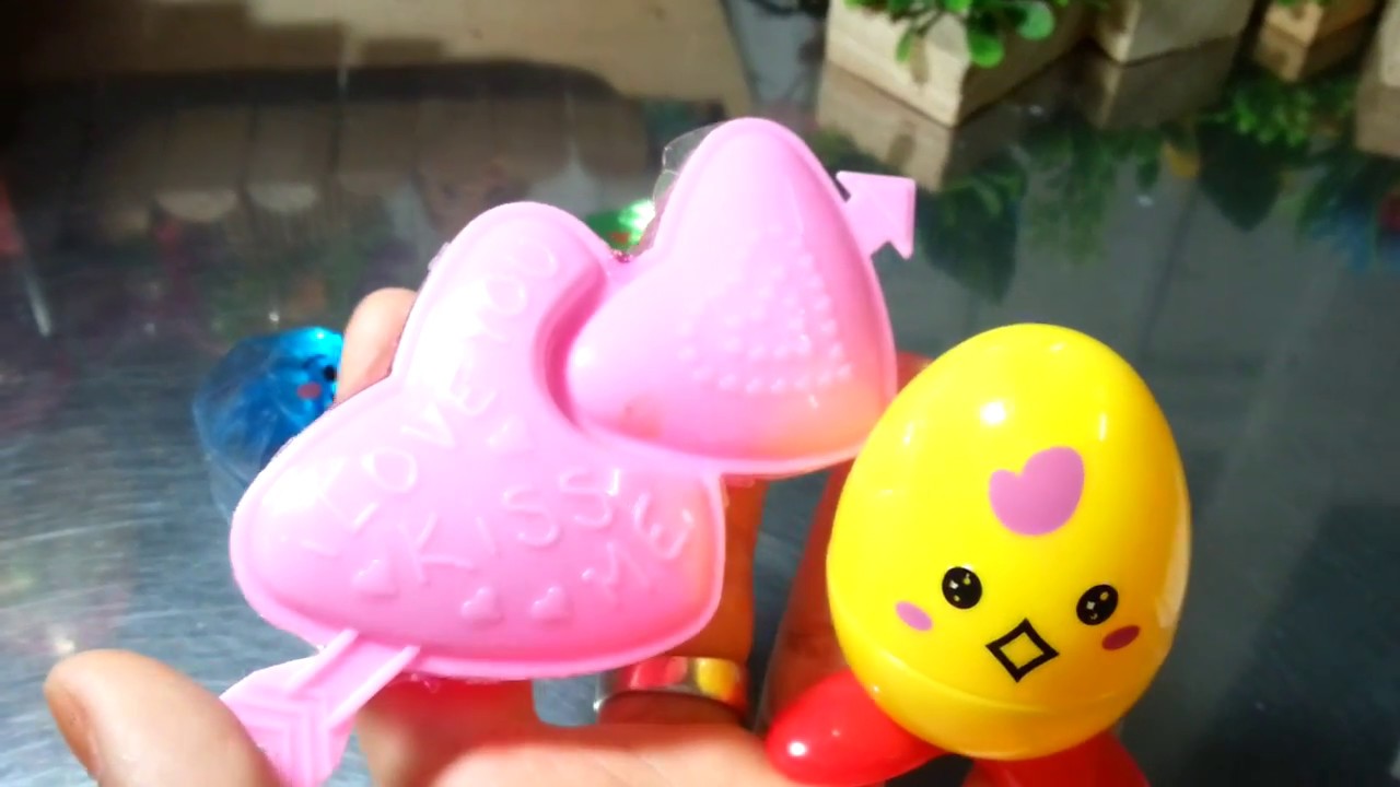 Slime trái tim, slime trứng gà, slime bánh bao ngày 24/4/2018 - YouTube