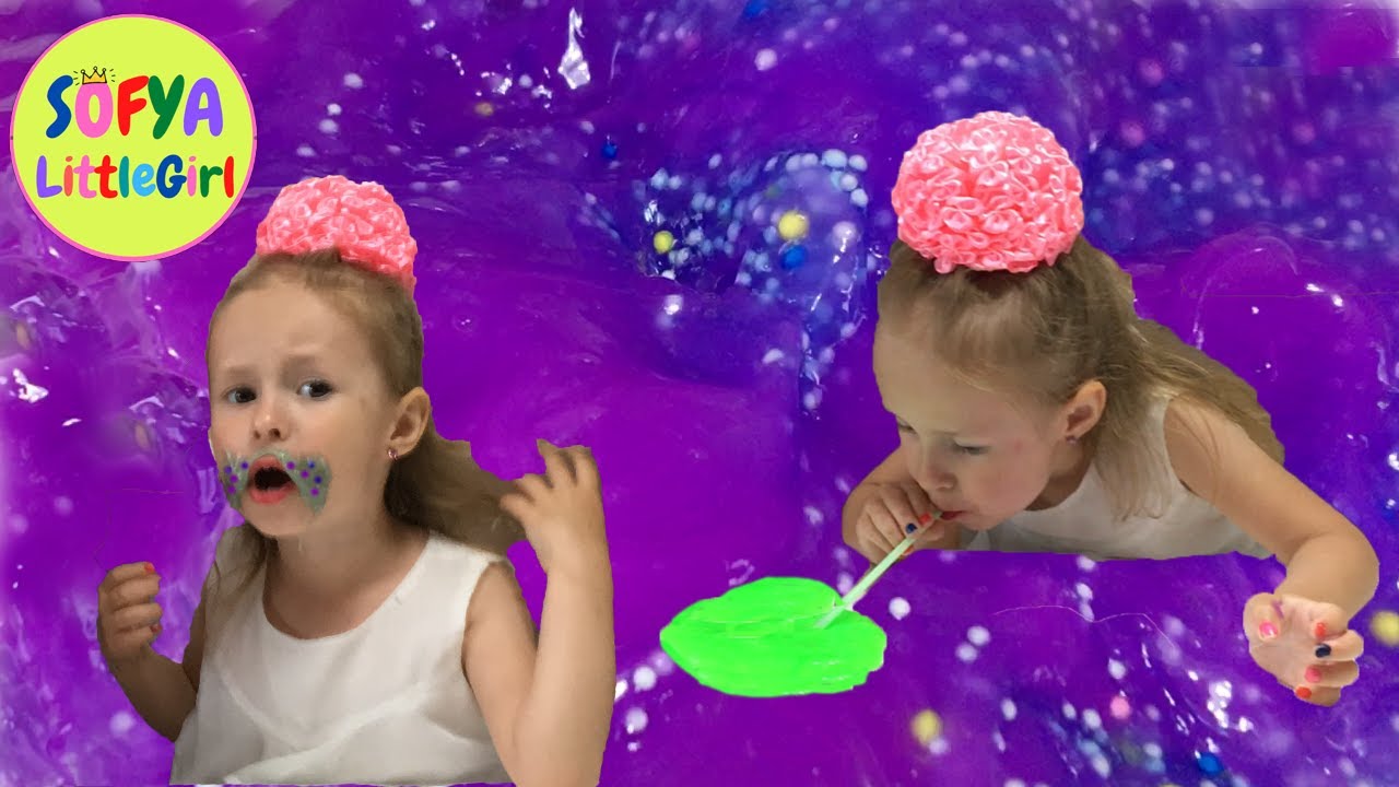 With Dad play in slime! С ПАПОЙ ИГРАЕМ В СЛАЙМ! - YouTube