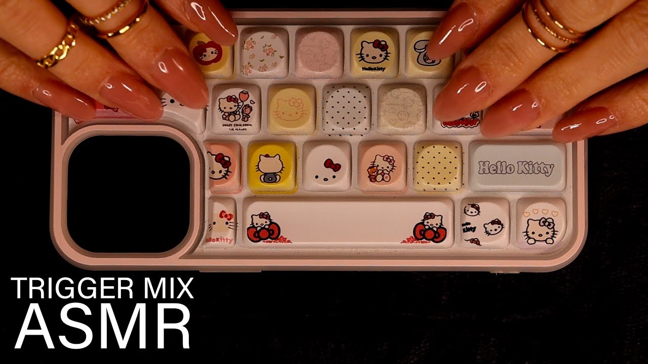 ASMR Trigger mix (🎧 soft spoken/whisper, tapping, scratching, crinkles) - YouTube